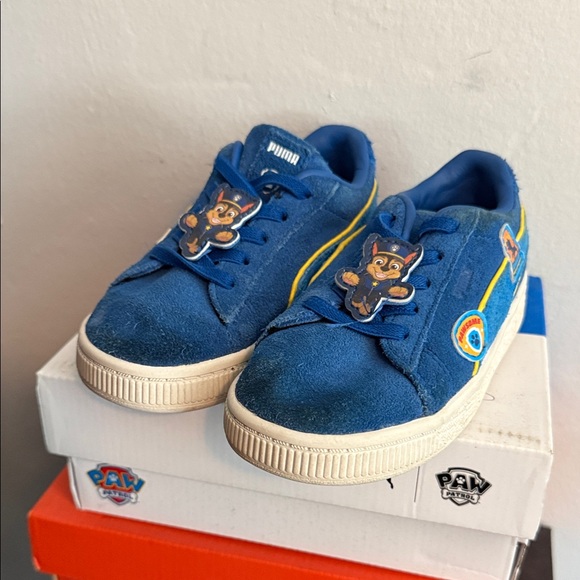 Puma | Shoes | Puma Kids Blue Sneakers With Paw Patrol Design | Poshmark